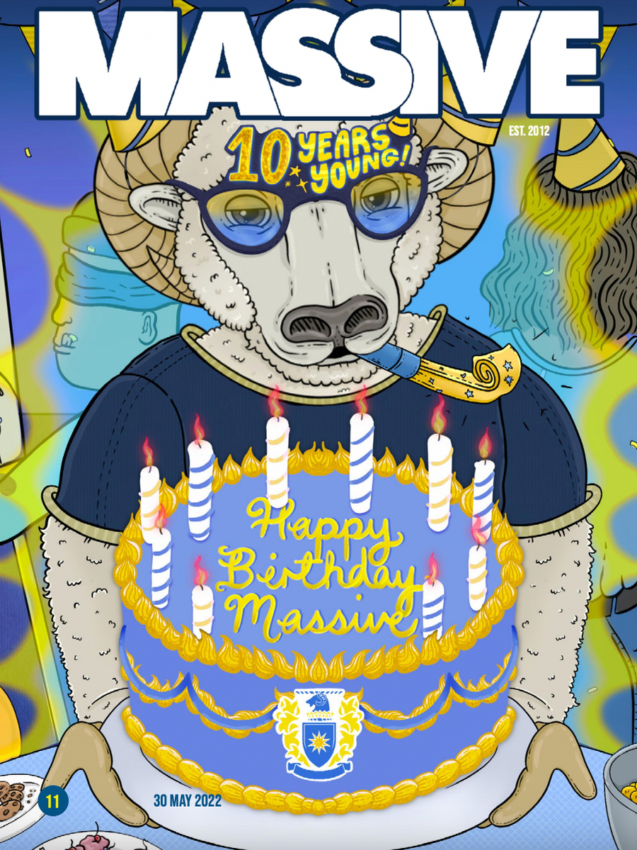 Front Cover for Massive Magazine Issue #11 (May 2022) – Sara Moana